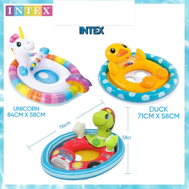 FLOTADORES DE UNICORNIO, PATO, TORTUGA INTEX – Eleven Kids