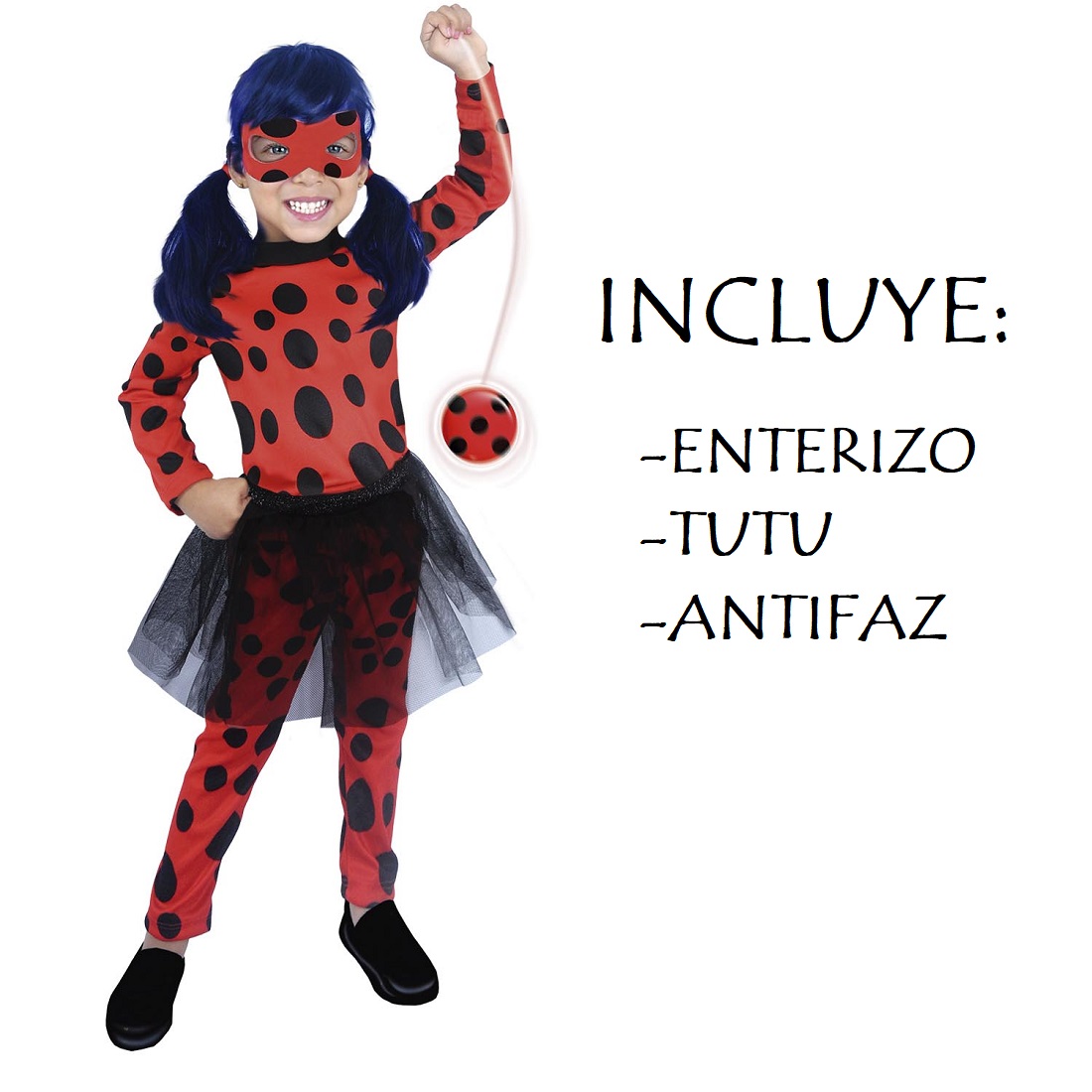 DISFRAZ DE LADYBUG MIRACULOUS PARA NIÑA – Eleven Kids